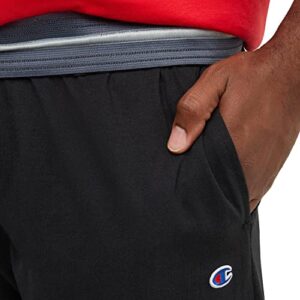 Champion Men's Authentic Open Bottom Jersey Pant, Medium - Black