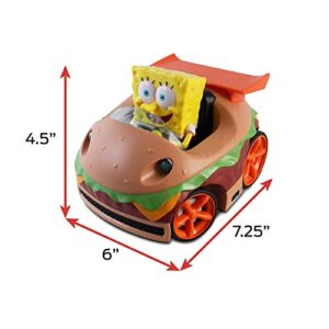 NKOK Remote Control Krabby Patty with Spongebob Vehicle, Full Function RC Vehicle, Working Lights, Has Radio Control & Turbo Boost, Great Item for Kids, Ages 6 and up