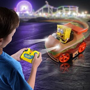 NKOK Remote Control Krabby Patty with Spongebob Vehicle, Full Function RC Vehicle, Working Lights, Has Radio Control & Turbo Boost, Great Item for Kids, Ages 6 and up