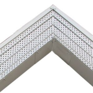 FlexxPoint 30 Year Gutter Cover System, White Commercial 6" Gutter Guards, 102'