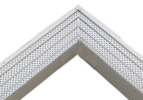 FlexxPoint 30 Year Gutter Cover System, White Commercial 6" Gutter Guards, 102'