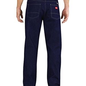 Dickies Men's Big-Tall Flame Resistant 5-Pocket Jean, Rigid Indigo Blue, 40x36