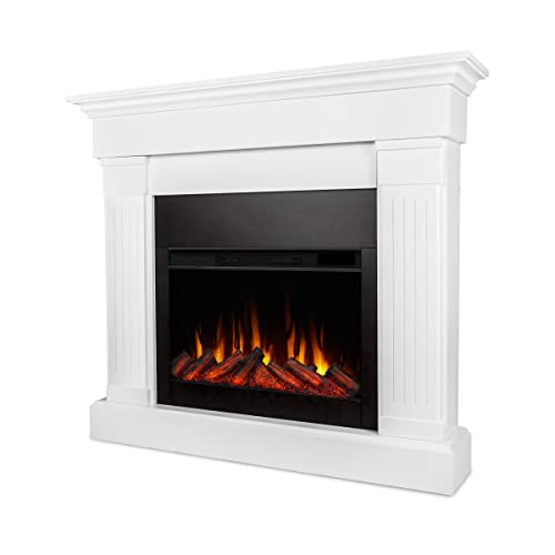 Real Flame 8020E-W Crawford Electric Fireplace, White