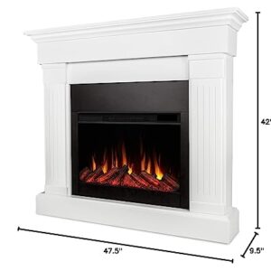 Real Flame 8020E-W Crawford Electric Fireplace, White