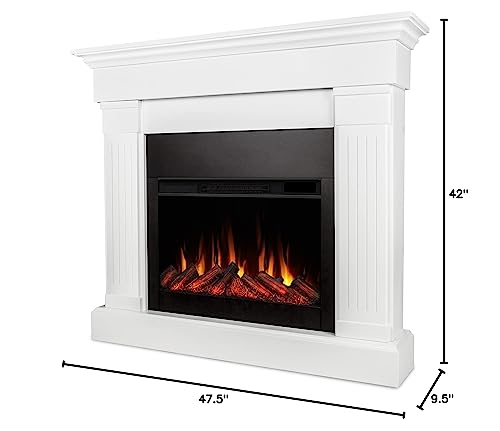 Real Flame 8020E-W Crawford Electric Fireplace, White