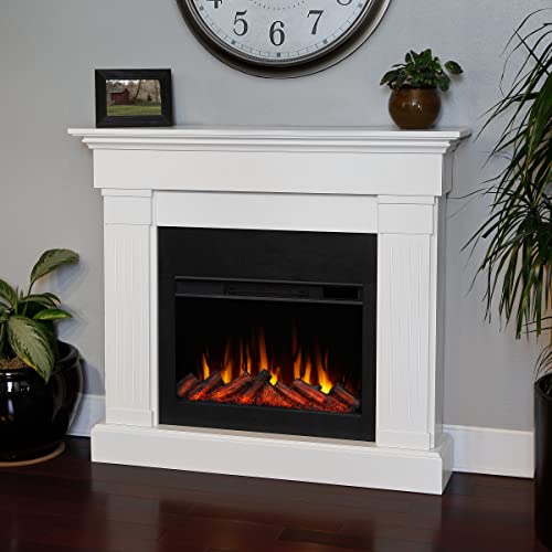 Real Flame 8020E-W Crawford Electric Fireplace, White