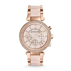 michael kors analog rose dial women's watch - mk5896