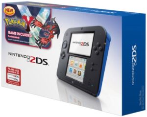 nintendo 2ds handheld gaming system with pokemon y (blue)