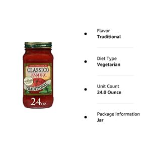 Classico Family Favorites Traditional Pasta Sauce (24 oz Jar)