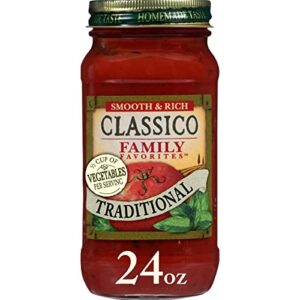 classico family favorites traditional pasta sauce (24 oz jar)