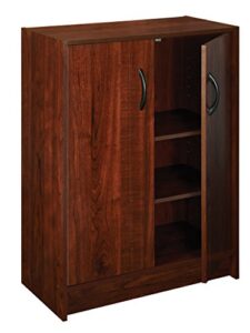 closetmaid, dark cherry 1307 stackable 2-door organizer