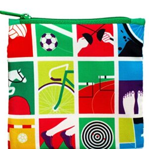 LOQI Artist Games Reusable Shopping Bag, Multicolor