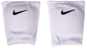 nike essentials volleyball knee pad, white, x-small/small