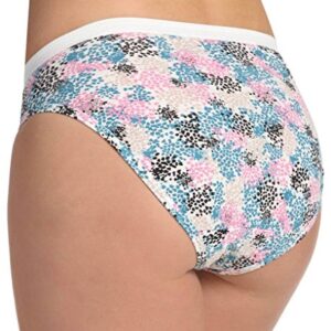 Fruit of the Loom Women's 3 Pack Assorted Cotton Hi-Cut Panties, Assorted, 10