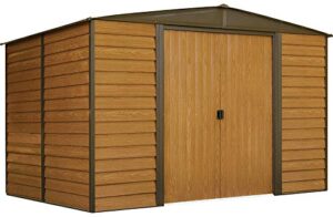 arrow wr108 woodridge eg, 10 by 8-feet steel storage shed, 10' by 8'