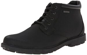 rockport men's storm surge water proof plain toe boot black 11 m (d)-11 m