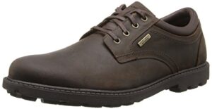 rockport men's storm surge water proof plain toe oxford tan 9 m (d)-9 m