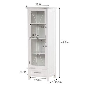 Teamson Home Delaney Wooden Storage, 48.5", Linen Cabinet