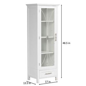 Teamson Home Delaney Wooden Storage, 48.5", Linen Cabinet