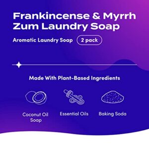 Zum Clean Laundry Soap - Frankincense and Myrrh - 64 fl oz (Pack of 2)