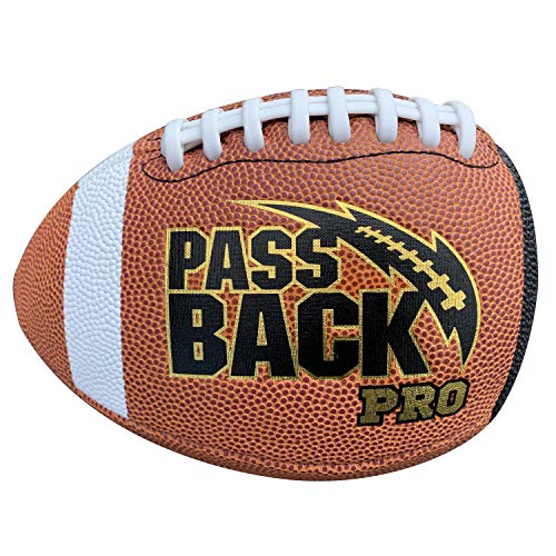 Passback Pro Composite Football, Ages 14+, High School Training Football, (Ships Deflated)