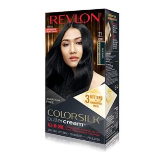 revlon luxurious colorsilk buttercream, blue black