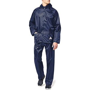 Result Mens Heavyweight Waterproof Rain Suit (Jacket & Trouser Suit) (L) (Black)