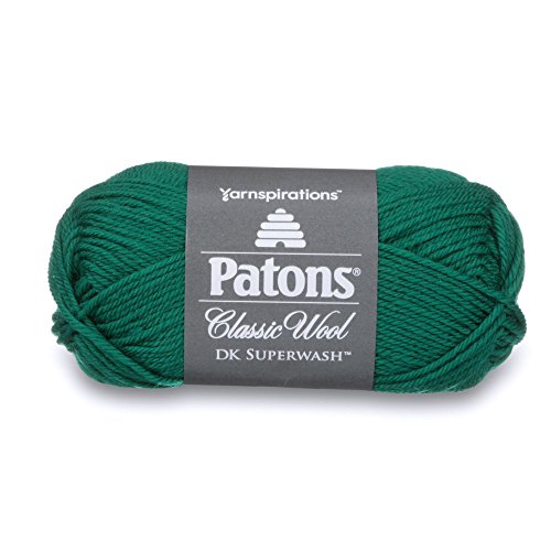 Patons Classic Wool DK Yarn, 1.75 oz, Emerald, 1 Ball