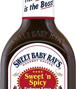 Sweet Baby Ray's Variety Honey Barbecue Sauce Hickory & Brown Sugar BBQ Sauce Sweet 'n Spicy BBQ Sauce (18 Ounce, Pack of 3)