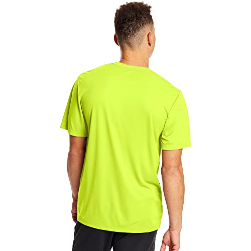 Hanes mens Sport Cool Dri Performance Tee fashion t shirts, Safety Green, Large US