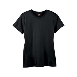 Hanes Women's Nano T-Shirt, Small, Black