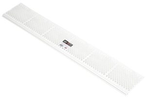 amerimax home products 86670 snap-in filter gutter guard, 3', white (pack of 25), 75 foot