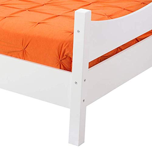 KidKraft Addison Wooden Twin Size Bed, Children's Furniture - White, Gift for Ages 3+