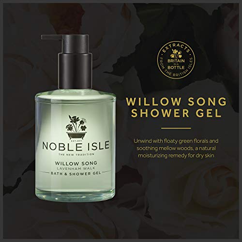 Noble Isle Willow Song Bath & Shower Gel | Luxury Body Wash for Women with Fine British Fragrance Oils | Vegan Body Wash & Paraben Free Body Wash (8.45 oz)