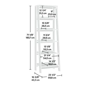 Sauder Trestle 5 Shelf Bookcase, Jamocha Wood finish