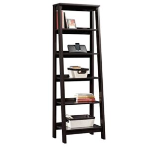 Sauder Trestle 5 Shelf Bookcase, Jamocha Wood finish