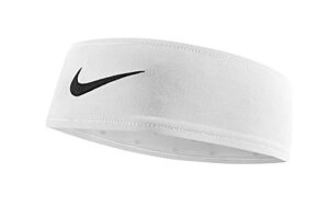 nike fury headband (one size fits most, white/black)