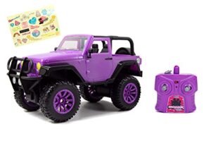 jada toys girlmazing jeep r/c vehicle (1:16 scale), purple