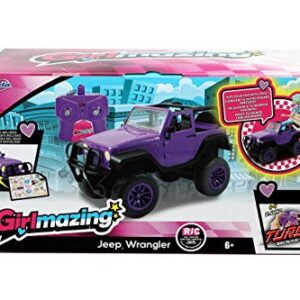 Jada Toys GIRLMAZING Jeep R/C Vehicle (1:16 Scale), Purple