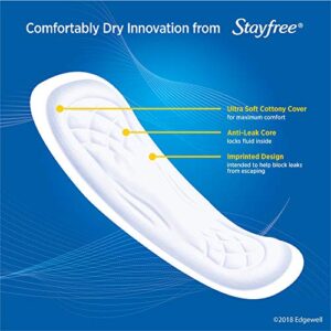 Stayfree Maxi Super Long Wingless Reliable Protection and Absorbency Pads For Women, 48 Count (Pack of 1)