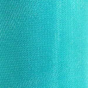 Expo International Shiny 6-Inch Tulle Spool, 25-Yard, Aqua Blue