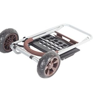 dbest products Trolley Dolly MM, Brown Handtruck Cart Hardware Garden Utility