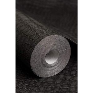 Graham & Brown 32-659 Superfresco Easy Crocodile Black Wallpaper (paste the wall product)