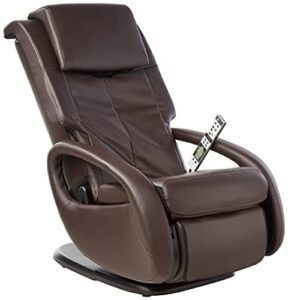 human touch wholebody 7.1 living room recliner massage chair - full body professional grade personal massage - relaxation w heat for targeted stress + muscle pain relief with foot calf - espresso