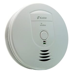 Kidde Wireless Smoke Detector, AA Battery Operated (Included), Ionization Sensor Wire-Free Interconnect Smoke Alarm