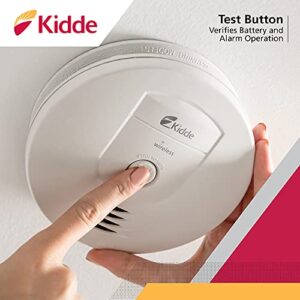 Kidde Wireless Smoke Detector, AA Battery Operated (Included), Ionization Sensor Wire-Free Interconnect Smoke Alarm