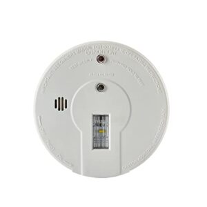 kidde smoke detector with safety light for hearing impaired, battery operated smoke alarm, ideal for hallways or deaf people