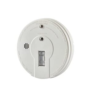 Kidde Smoke Detector with Safety Light for Hearing Impaired, Battery Operated Smoke Alarm, Ideal for Hallways or Deaf People