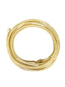 colorado saddlery kid's lariat | pro feel lasso | genuine honda knot | cowboy & cowgirl rope, biege, 5/16" x 25' (15-26)