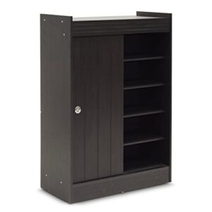 baxton studio shoe-rack cabinet, espresso